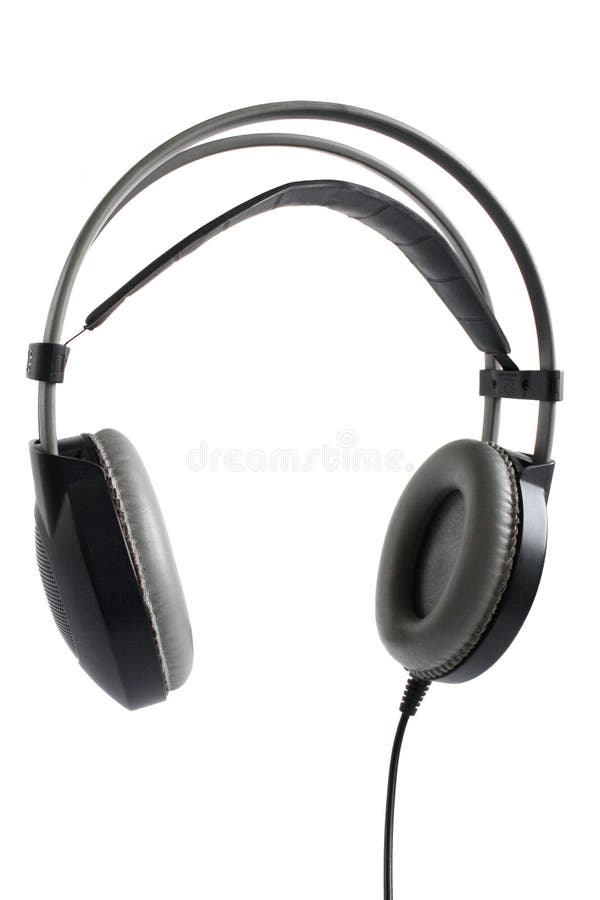 Modern Dj Device. Wireless Black Headphones 3/4 View Isolated On White ...
