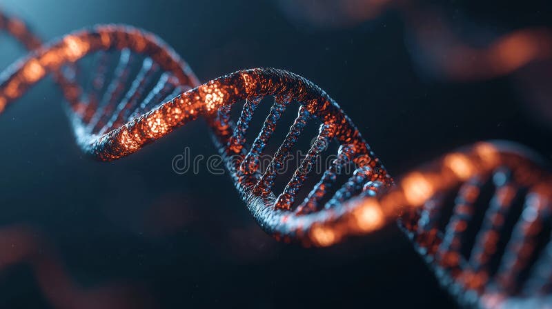 Modern DNA Analysis in a Sleek Lab Environment Stock Illustration ...