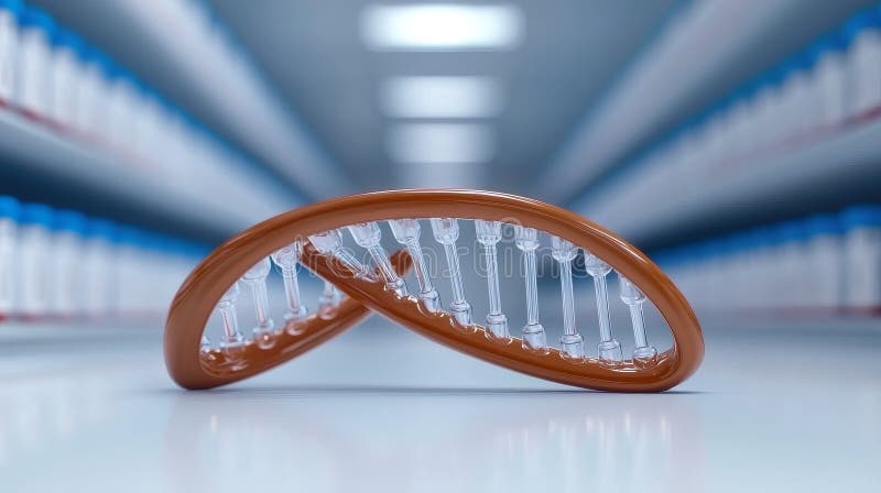 Modern DNA Analysis in a Sleek Laboratory Environment Stock ...