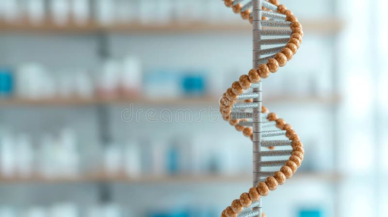 Modern DNA Analysis in a Sleek Laboratory Setting Stock Illustration ...