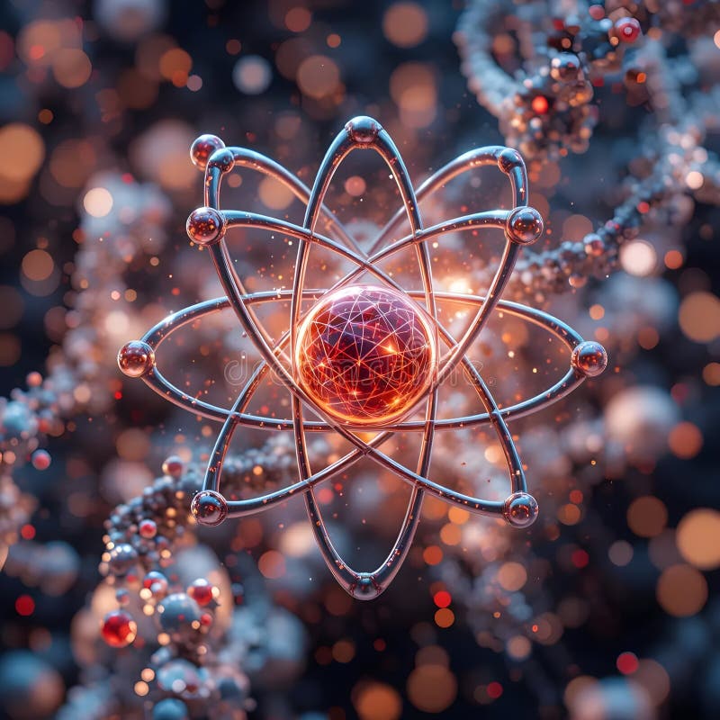 Modern DNA Molecule Structure Background for Science, Medicine, and ...