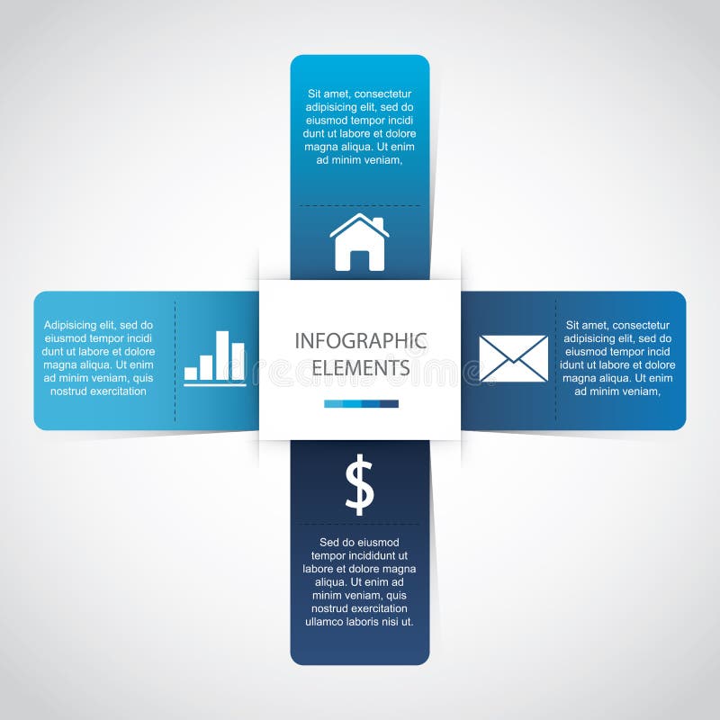 Modern Document Infographic Vector Illustratie - Illustration of ...