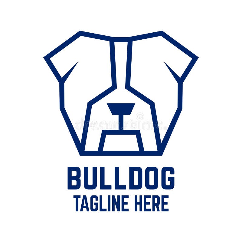 Modern Dog Bulldog Logo. Vector Illustration. Stock Vector ...