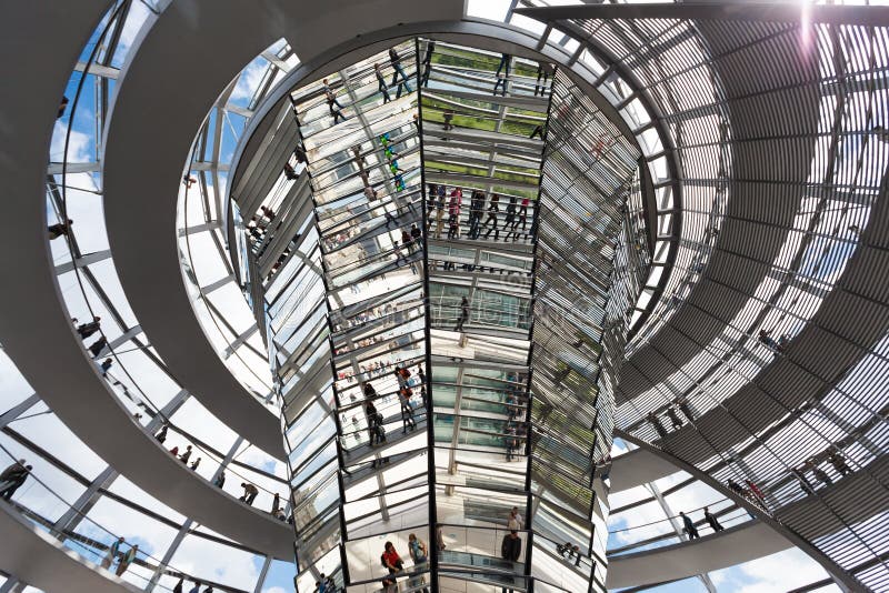 Modern dome on Reichstag stock image. Image of congress - 49926945