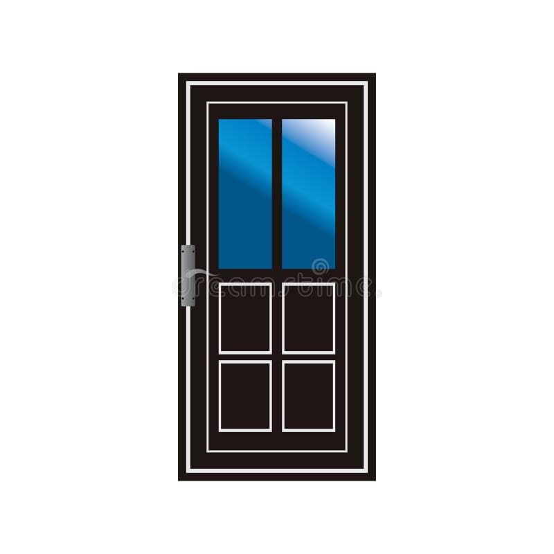 Modern Doors Front Entrance Doors House Vector Stock Vector ...