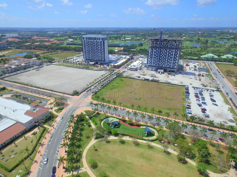 Modern Doral Aerial Photo Housing Development Stock Photo - Image of ...