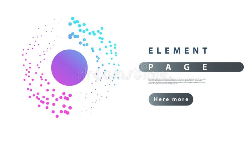 Modern Dotted Connect Design. Abstract Tech Round Background ...