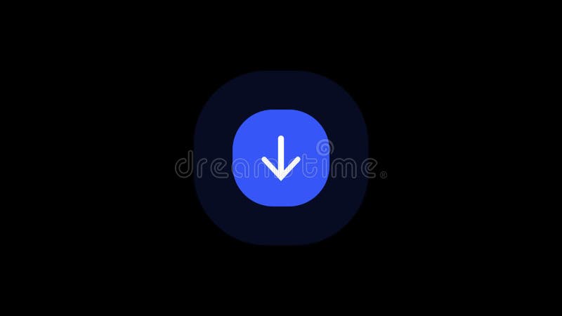 Modern Download Button with Click Effect 4K Alpha Channel Stock Footage ...