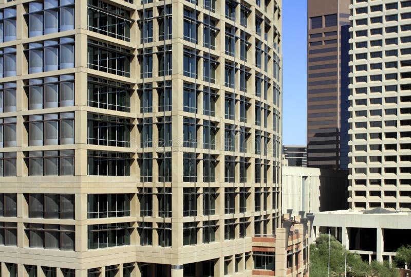 Modern downtown buildings stock photo. Image of horizon - 6630870