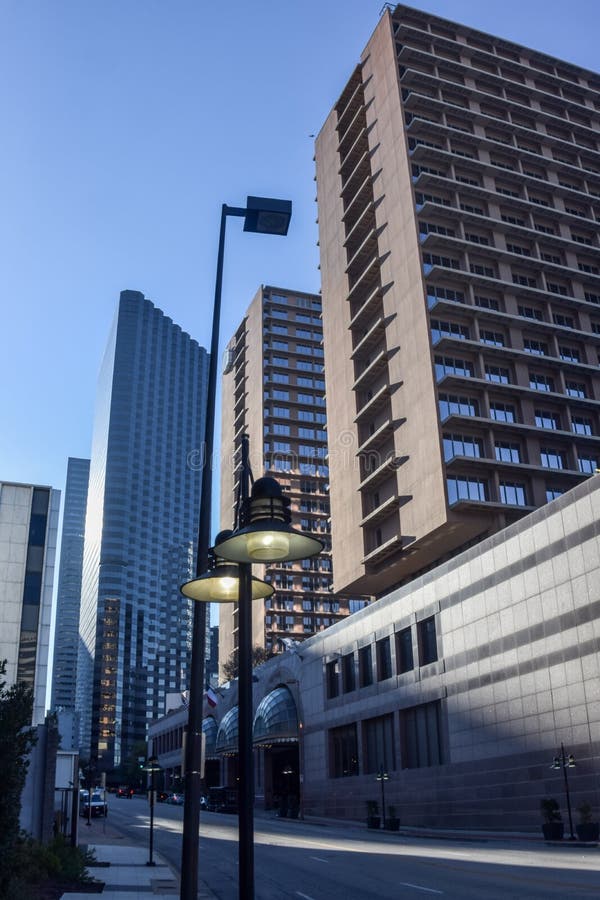 Modern Downtown Dallas Buildings in Morning Light Stock Image - Image ...
