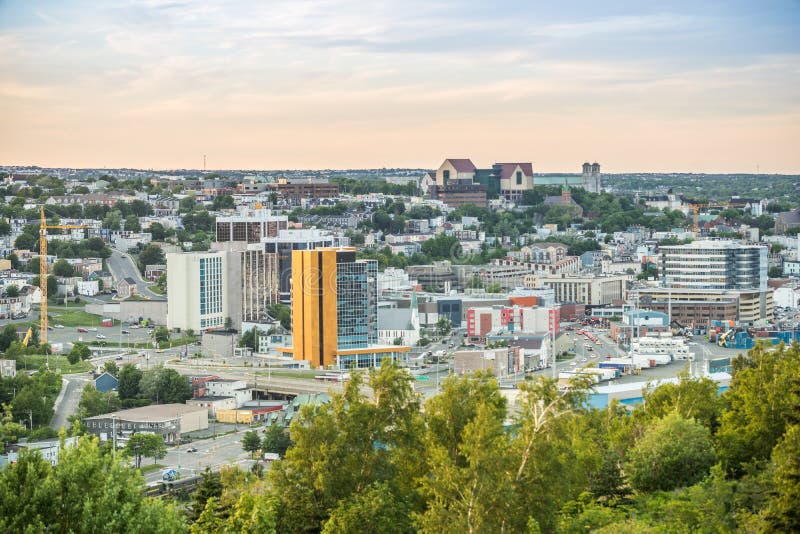 Modern Downtown of St. John`s, Newfoundland, Canada Stock Photo - Image ...