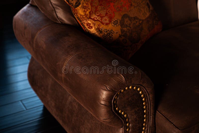 Modern Dramatic Interior Design Aesthetic with Couches and Chairs Stock ...