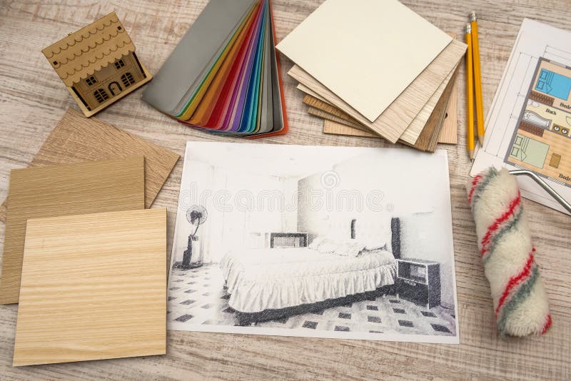 Modern Drawing Pencil Sketch of a Room. Interior Design Projects ...