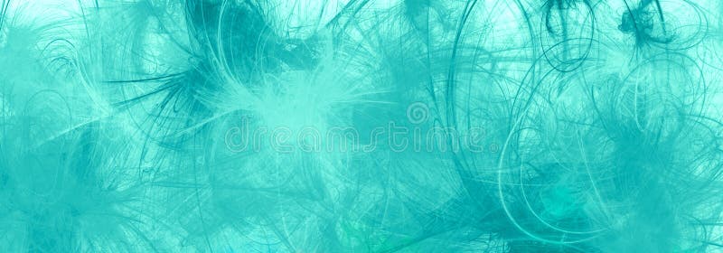 Modern Drawing Texture. Random Paint Splashes in Cyan and Blue Colors ...