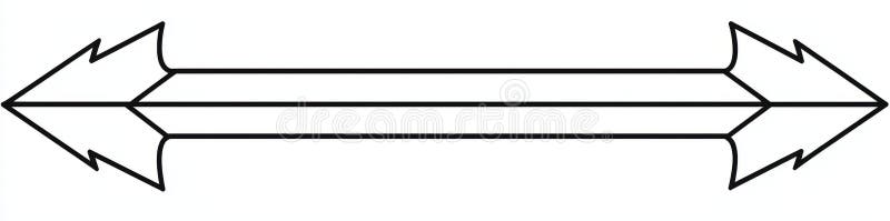 In this Modern Drawing There are Three Arrows in a Single Line. Three ...