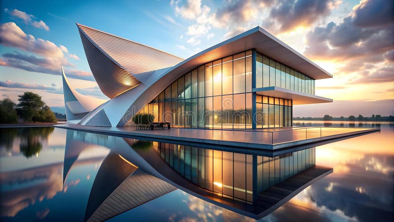 A Modern Dream: a Visionary Architectural Structure in a Surreal ...