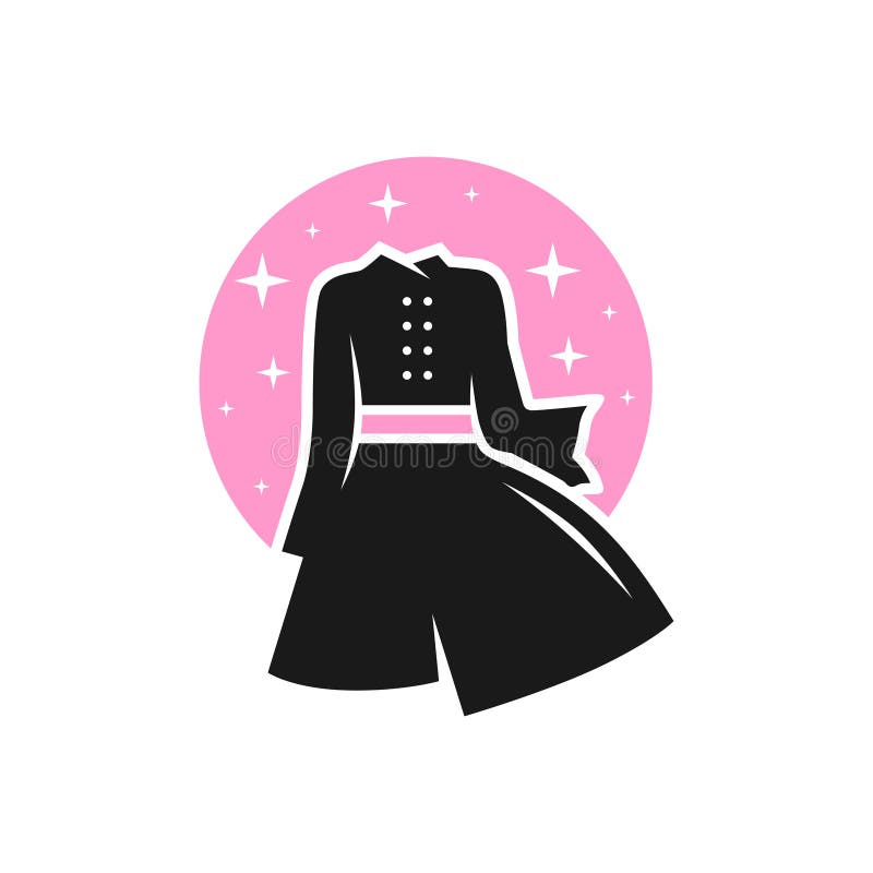 Modern Dress Logo for Women Stock Vector - Illustration of graphic ...