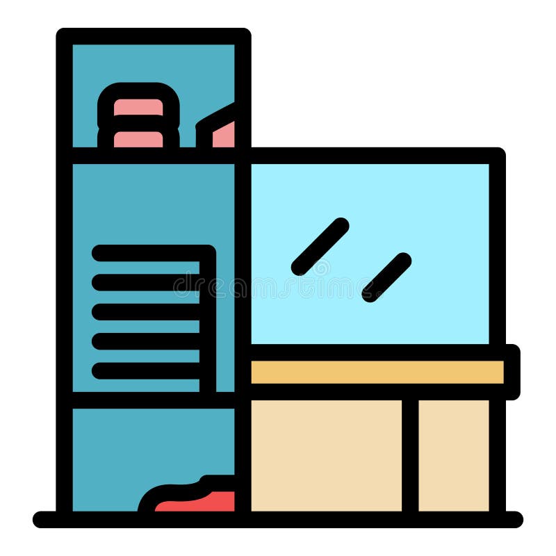 Modern Dressing Room Icon Color Outline Vector Stock Vector ...