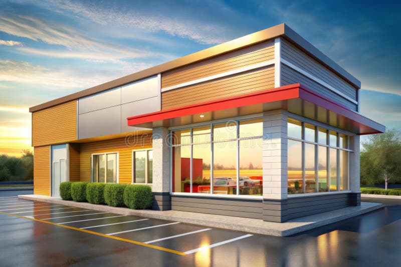 Modern DriveThru Restaurant Mobile App Design Element Seamless Car ...