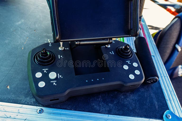 A Modern Drone Remote Controller Awaiting Flight with Analog Joysticks ...