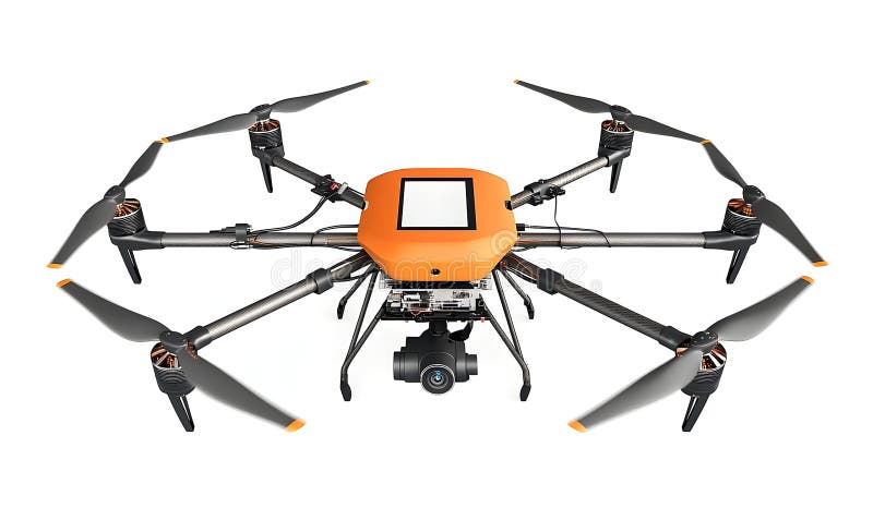 Advanced Hexacopter Drone stock photo. Image of efficiency - 385809768