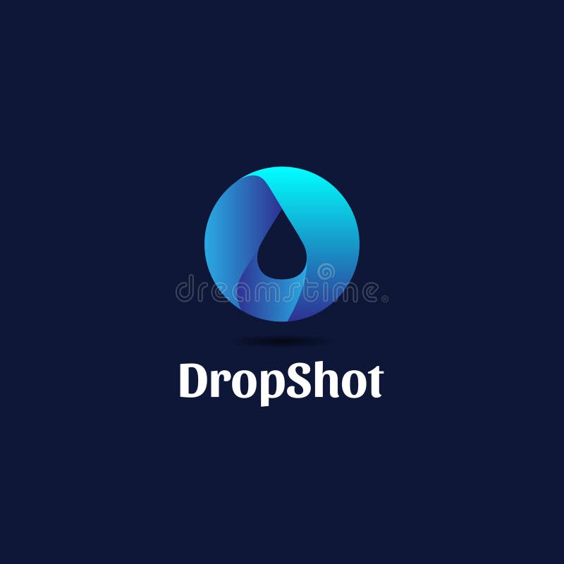 Water Drop with Fast Lighting Bolt Logo Sign Symbol Icon Stock ...