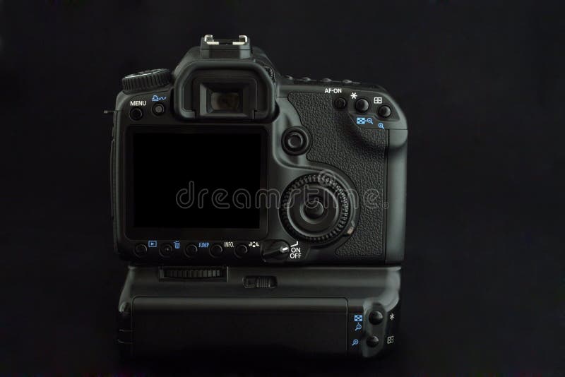 Modern DSLR Camera with Big Sceen LCD Stock Image - Image of display ...