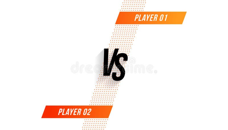 Modern Dual Clash Versus Vs Poster for Team Battle Stock Vector ...