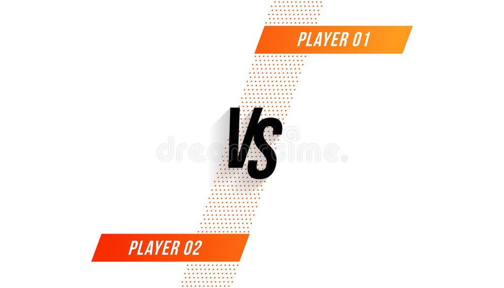 Modern Dual Clash Versus Vs Poster for Team Battle Stock Vector ...