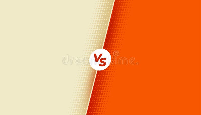 Modern Dual Competition Versus Vs Poster for Rival Battle Match Stock ...