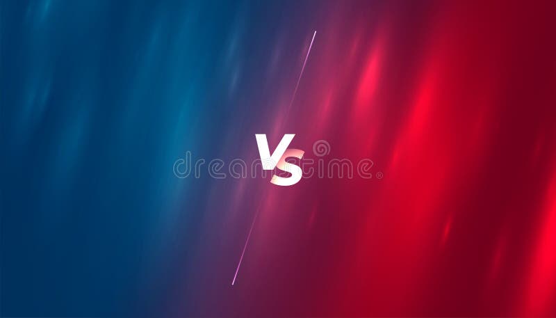 Modern Duel Conflict Versus Poster for Team Battle Stock Vector ...
