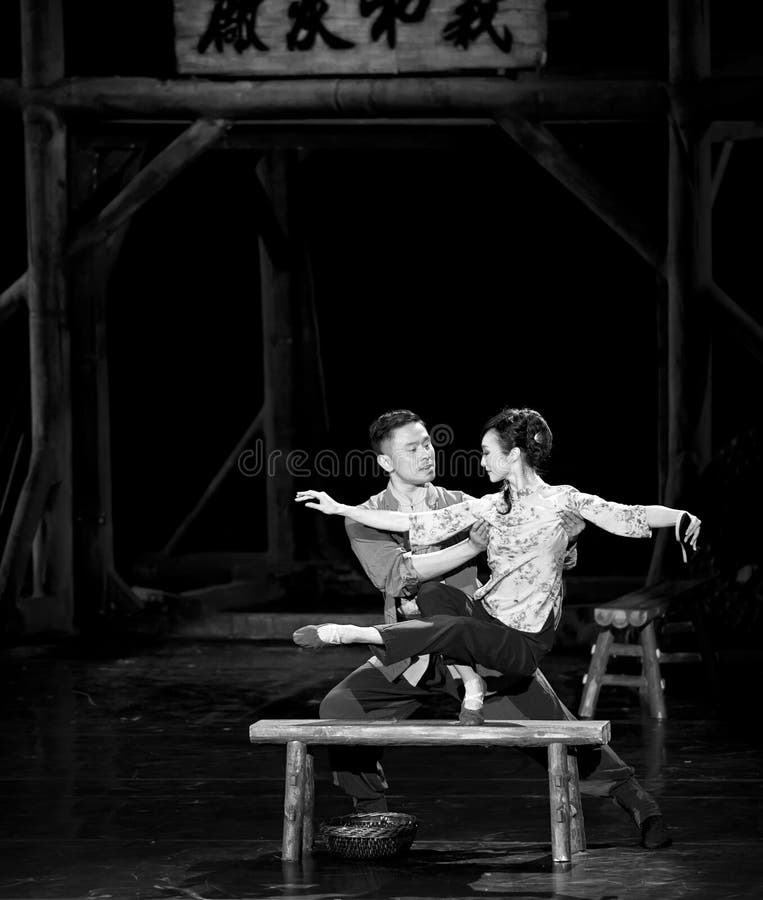 Modern duo dancers editorial stock image. Image of ballet - 18387639