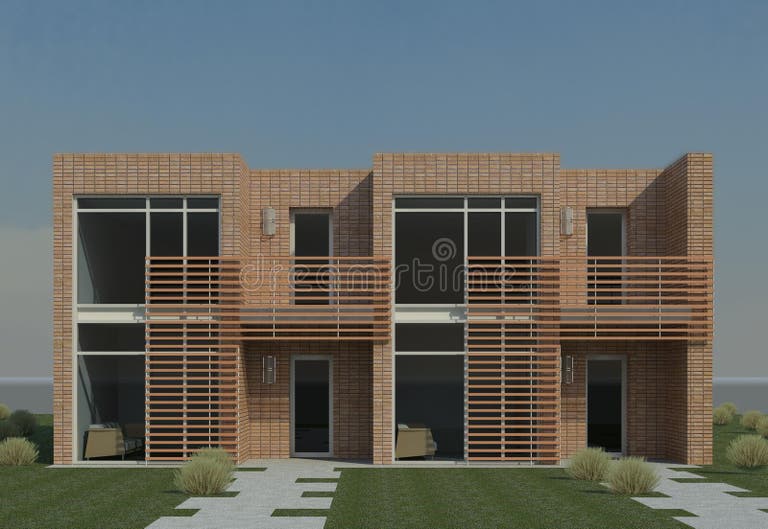 Duplex House Stock Illustrations – 4,644 Duplex House Stock ...