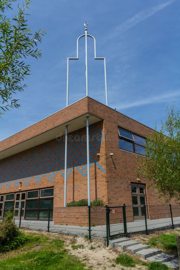 Modern Dutch mosque editorial image. Image of ciommunity - 74405285