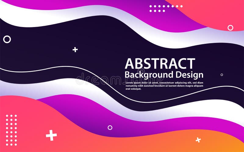 Modern Dynamic Design with Colorful Fluid Shape Composition. Graphic ...