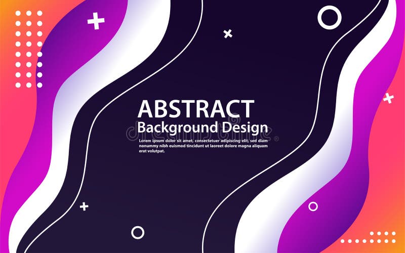 Modern Dynamic Design with Colorful Fluid Shape Composition. Graphic ...