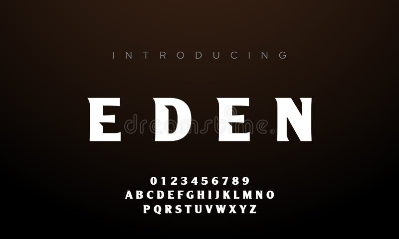 Modern Dynamic Font. Typeface Design Template Vector Illustration Stock ...