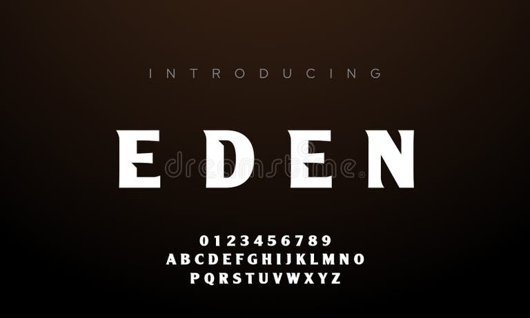 Modern Dynamic Font. Typeface Design Template Vector Illustration Stock ...