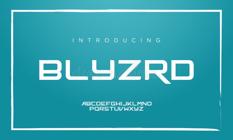 Modern Dynamic Font. Typeface Design Template Vector Illustration Stock ...