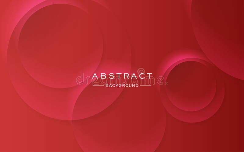 Modern Dynamic Red Circle Shape Shadow and Light Dimension Background ...