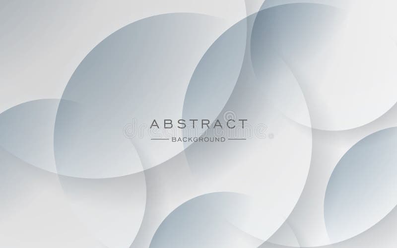 Modern Dynamic White Gray Circle Shape Shadow and Light Dimension ...