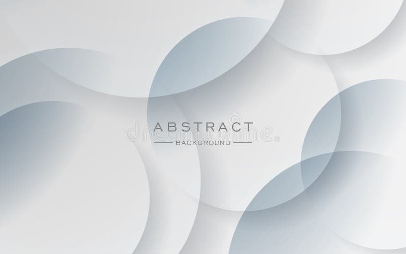 Modern Dynamic White Gray Circle Shape Shadow and Light Dimension ...