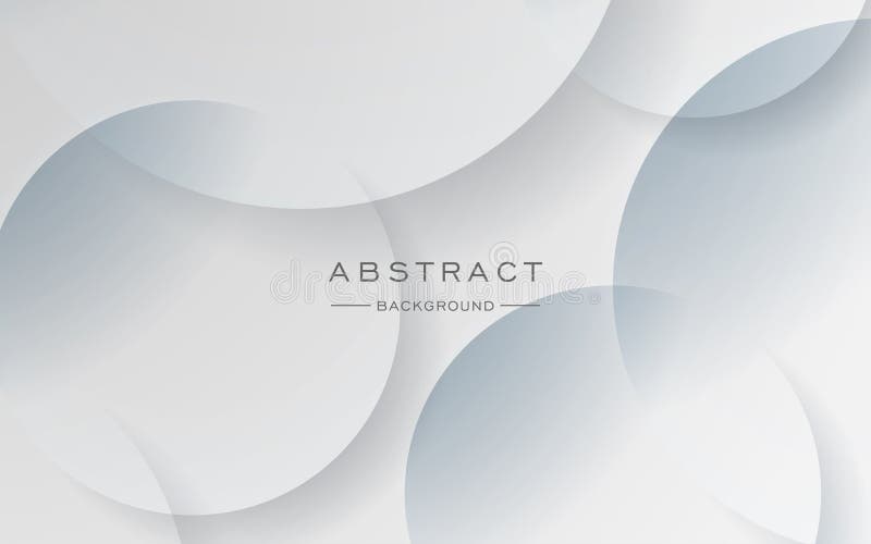 Modern Dynamic White Gray Circle Shape Shadow and Light Dimension ...