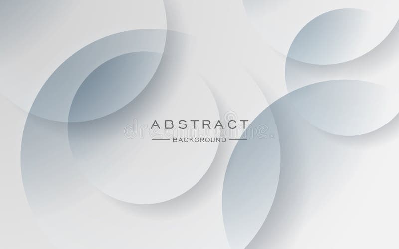 Modern Dynamic White Gray Circle Shape Shadow and Light Dimension ...