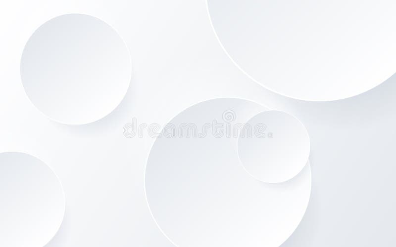 Modern Dynamic White Gray Circle Shape Shadow and Light Dimension ...