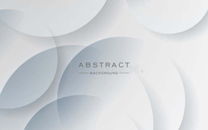 Modern Dynamic White Gray Circle Shape Shadow and Light Dimension ...