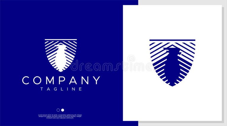 Modern Eagle Bird Shield Logo Design Vector. Luxury Line Hawk Logo ...