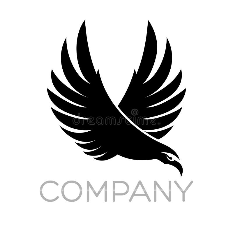 Modern Eagle in Flight Logo. Stock Vector - Illustration of logo ...