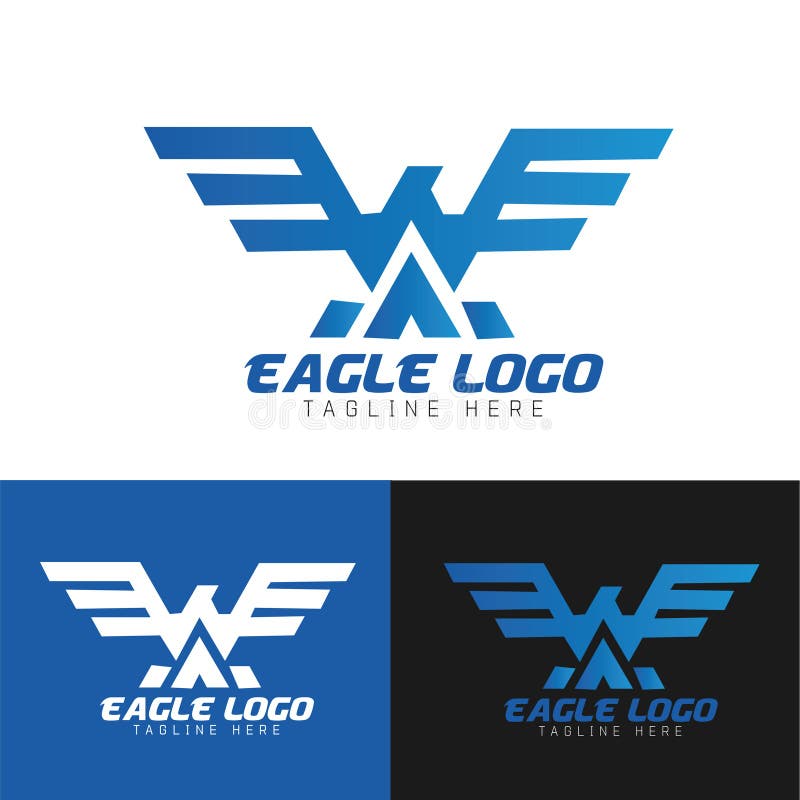 Modern Eagle Logo Design Template Vector Stock Vector - Illustration of ...