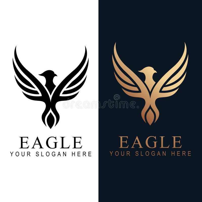 Modern Eagle Mascot Logo Design Vector Illustration Stock Vector ...